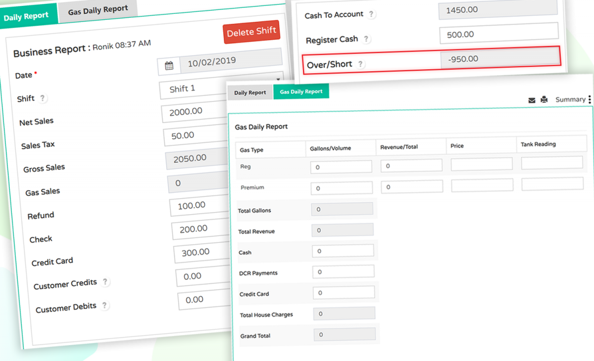 Daily Sales Report & Cash Report Tracker | Hisably